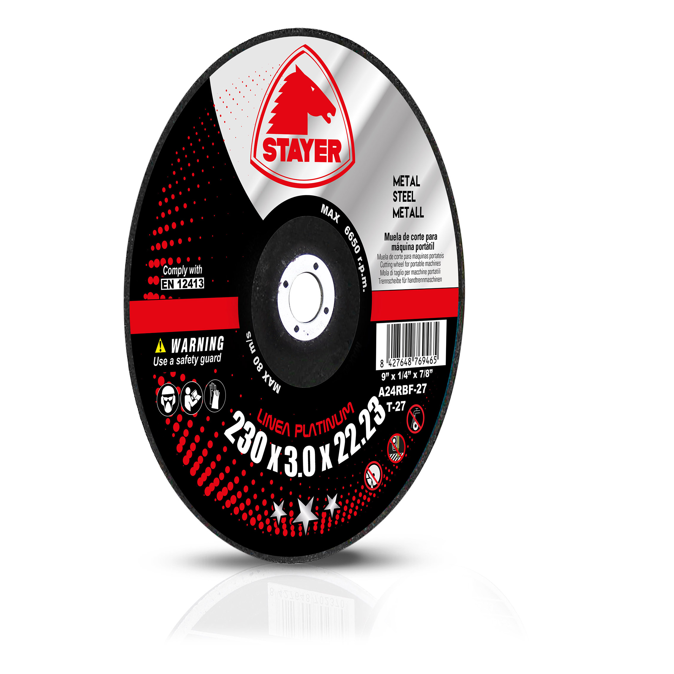 METAL CUTTING DISC PLATINUM - Stayer english